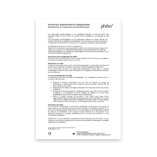 IFUs Français Implants | Phibo